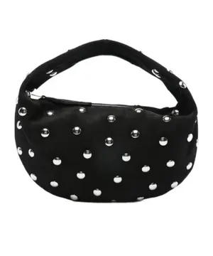 Khaite Olivia Hobo Medium Tote Bag - Black