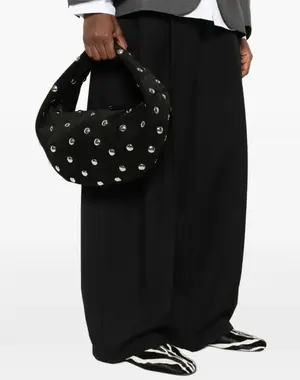 Khaite Olivia Hobo Medium Tote Bag - Black