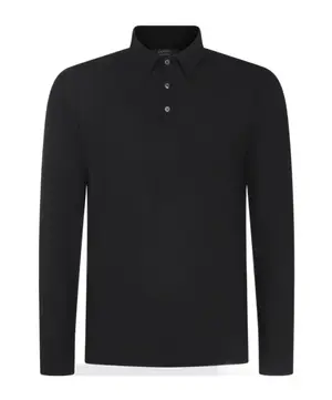 ZANONE Icecotton Polo Shirt - Black