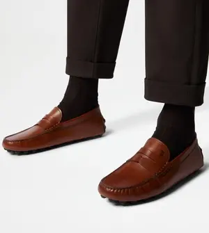 TOD'S Gommino Bubble Loafers - Brown