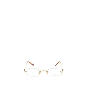 Miu Miu Oval Rimless Eyeglasses - No