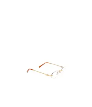 Miu Miu Oval Rimless Eyeglasses - No
