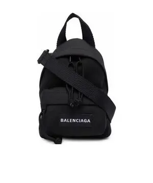 Balenciaga Logo Backpack - Black