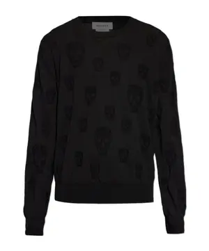 Alexander Mcqueen Black Sweaters For Men