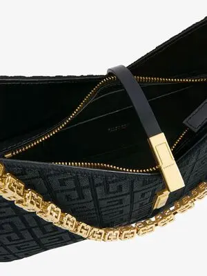 Givenchy Logo Embroidered Cut Out Small Shoulder Bag