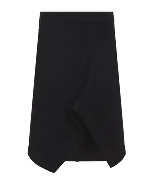 LEMAIRE Asymmetric Panelled Midi Skirt - Black