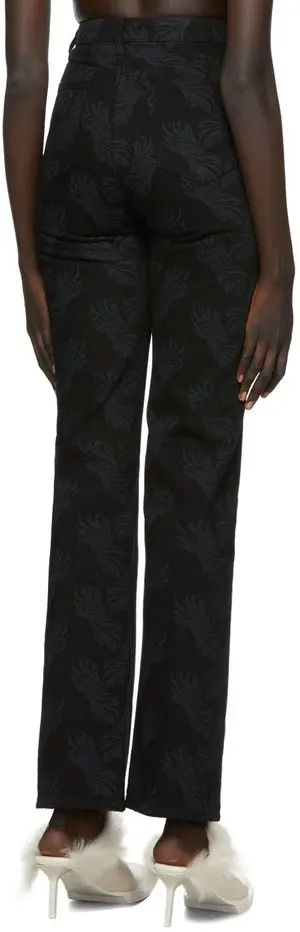 We11Done Logo Embroidered Straight Leg Jeans
