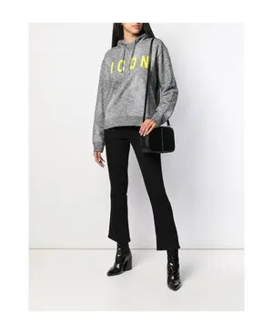 Dsquared2 Icon Hooded Sweater - Gray