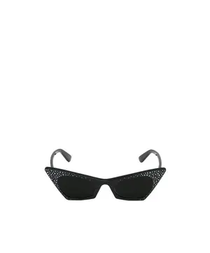 Alexander McQueen Embellished Cat-eye Sunglasses - Black