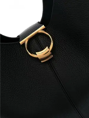 FERRAGAMO Gancini Logo Grain Handbag