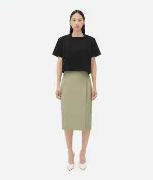 Bottega Veneta Heavy Knit Cropped T-shirt