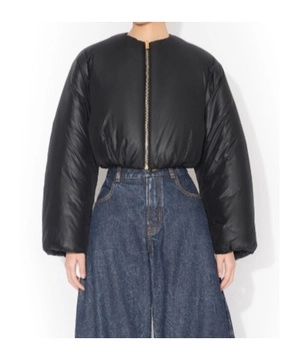 Alaïa Pleated Bomber Jacket - Black