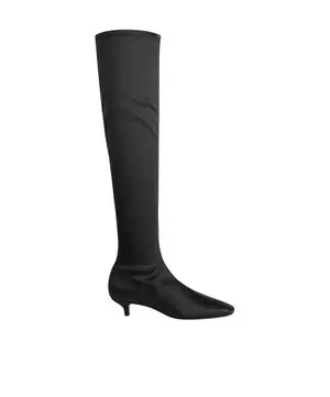 TOTEME Satin Square-toe Knee-high Boots