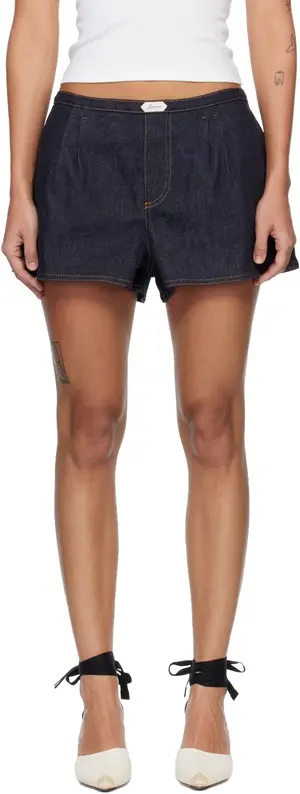 Jacquemus Logo Detailed Denim Shorts