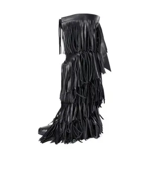 ANN DEMEULEMEESTER Soft Fringe Boots