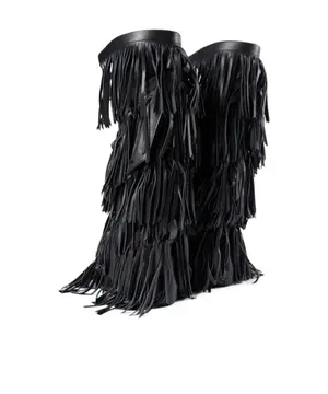 ANN DEMEULEMEESTER Soft Fringe Boots