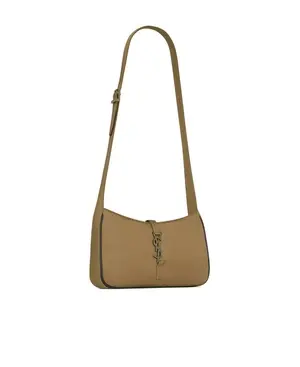 Saint Laurent Le 5 À 7 Logo Plaque Crossbody Bag - Brown