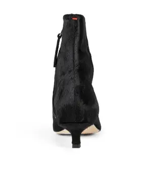 AeydĒ Sofie Pointed Toe Zip Up Ankle Boots - Black
