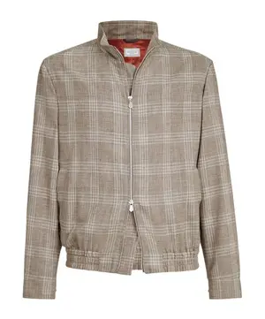Brunello Cucinelli Tartan Zip Jacket
