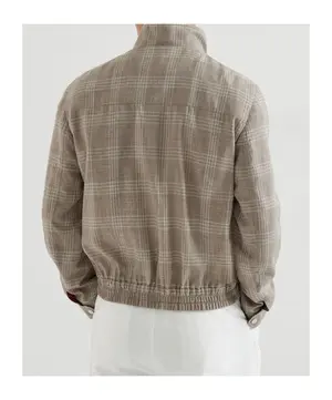 Brunello Cucinelli Tartan Zip Jacket
