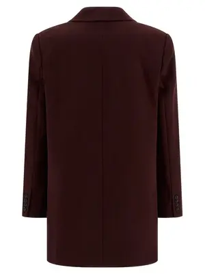 Max Mara Single-breasted Tailored Blazer - Cherry