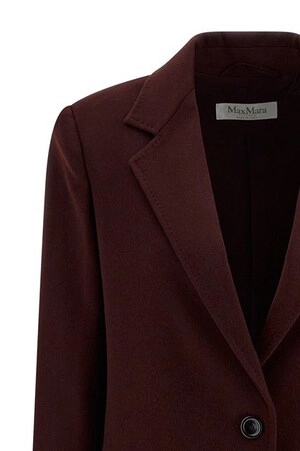 Max Mara Single-breasted Tailored Blazer - Cherry