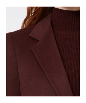Max Mara Single-breasted Tailored Blazer - Cherry
