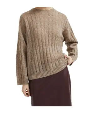 Brunello Cucinelli Cable-knit Jumper With Detachable Hood