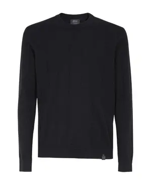 Brioni Ribbed Crew Neck Long Sleeve Sweater