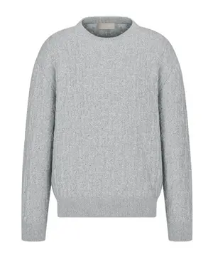 Dior Oblique Knit Sweater - Grey