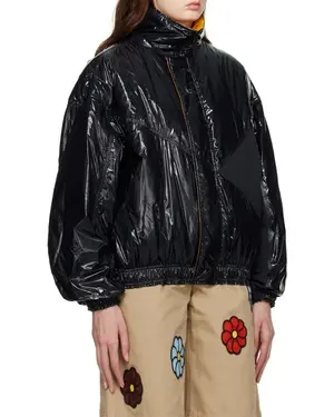 Moncler Alicia Keys Logo Patch Padded Short Down Jacket