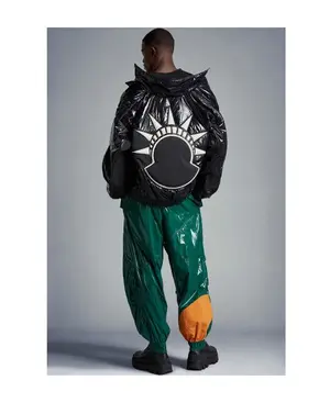 Moncler Alicia Keys Logo Patch Padded Short Down Jacket