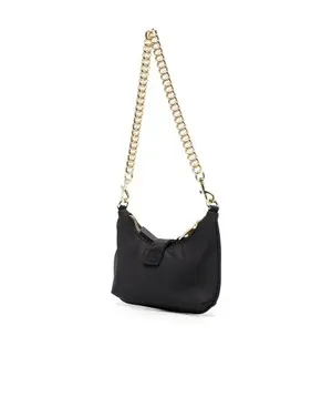 Versace Logo Buckle Shoulder Bag