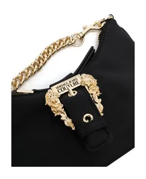Versace Logo Buckle Shoulder Bag