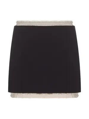 Victoria Beckham Ruched Detail Mini Skirt