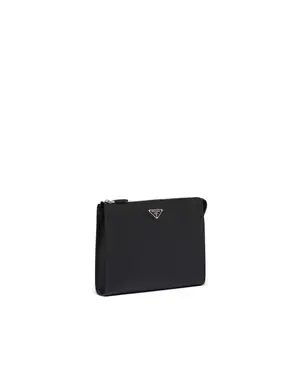 Prada Logo Plaque Pouch