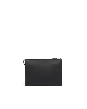 Prada Logo Plaque Pouch
