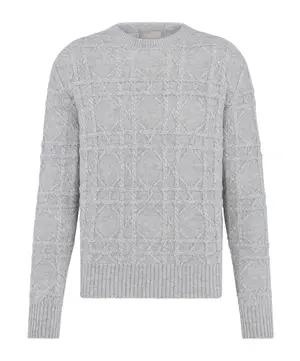 Dior Icons Cannage Jumper - Grey