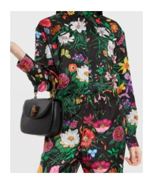 Gucci Long-sleeve Twill Shirt With Flora Print - Multi-color