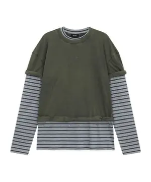 We11Done Layered Stripe Long-sleeve T-shirt