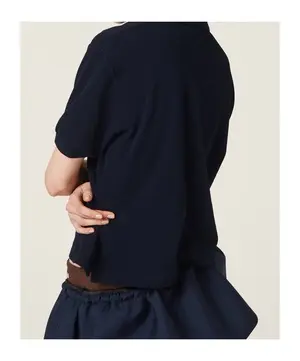 Miu Miu Embroidered Logo Polo Shirt - Blue