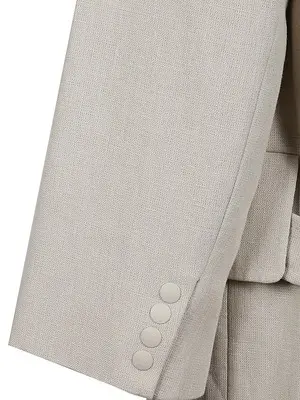 Max Mara Double-breasted Linen Coat