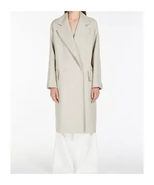 Max Mara Double-breasted Linen Coat