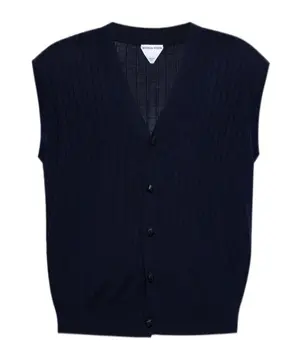 Bottega Veneta V-neck Sleeveless Knitted Gilet