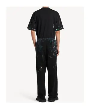 Balenciaga Paint Splatter Wide-leg Trousers