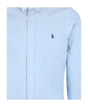 Ralph Lauren Polo Logo Embroidered Long-sleeved Shirt