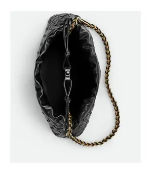 Bottega Veneta Intrecciato Drawstring Shoulder Bag - Black
