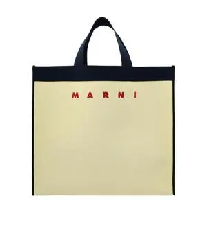 Marni Logo Jacquard Tote Bag