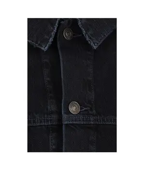 Balenciaga Faded Denim Jacket - Black