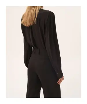 Chloé Crepe De Chine Lace Detail Shirt
